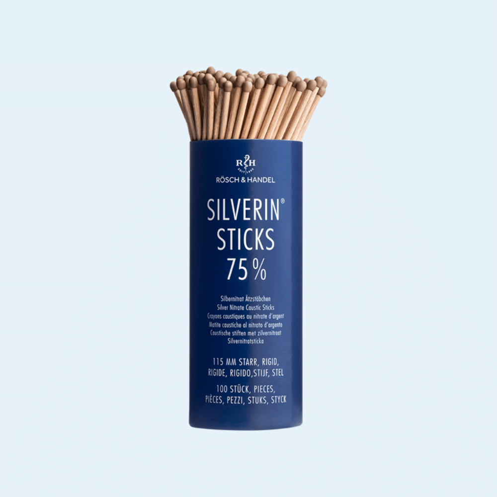 Silverin Sticks 75% crayon au nitrate d'argent (100 pièces) - MLM MEDICAL